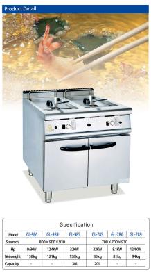 Cina 174Kg Restaurant Cooking Equipment 800×900×850 70 with R13/4 Gas Connection in vendita