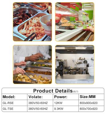 Cina R13/4 Apparecchiature da cucina fast food con connessione a gas con GL-RS in vendita
