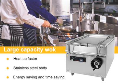 Cina 24 Power Supply Restaurant Cooking Equipment with Gas Connection in vendita