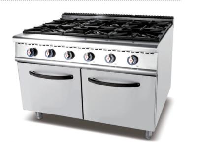 China Commercial Gas Stove with 4 Burners for Soup Floor Standing Gas Cooker - 100-400°F Temperature Range for sale