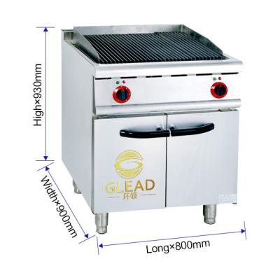 Cina 17 Gas Grill With Cabinet Commercial Kitchen Cooking Equipment Powered by LPG/NG in vendita