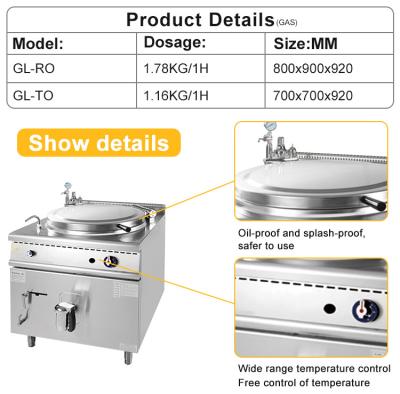 Cina Apparecchiature da cucina a gas per ristoranti GL-RO Con consumo di gas GPL/GNL 1,78/2,6Kg/h in vendita