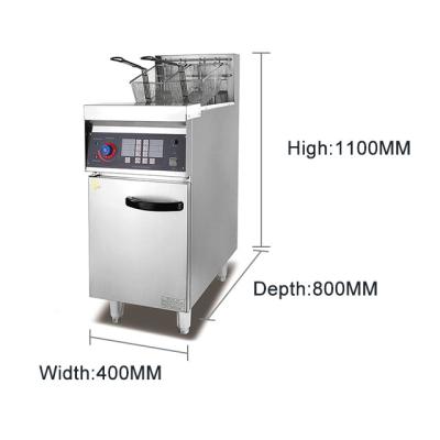 China Electric Food Production Line Equipment Stand 1-tanks Fryer With Power Source for sale