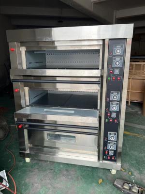 Cina 220V 50HZ Commercial Kitchen Gas Deck Oven For Baking Bread Egg Tarts Mookcake in vendita