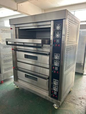 Cina 220V 50HZ Commercial Kitchen Gas Deck Oven For Baking Bread Egg Tarts Mookcake in vendita