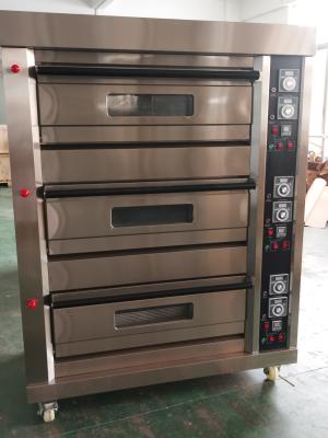 Cina 220V 50HZ Commercial Kitchen Gas Deck Oven For Baking Bread Egg Tarts Mookcake in vendita