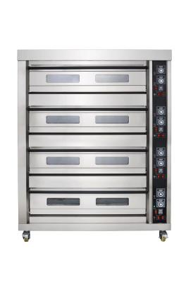 China Gas Deck Oven 16-Tray Capacity For Bakery Cooking 485g Net Weight 220V Power Source for sale
