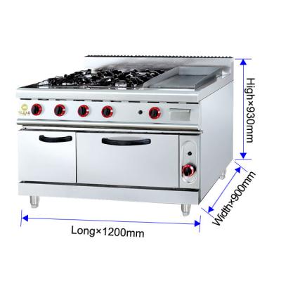 China Commercial Grade GH-999A Restaurant Cooking Equipment 205kg Lighter Weight 27Kw Power Te koop