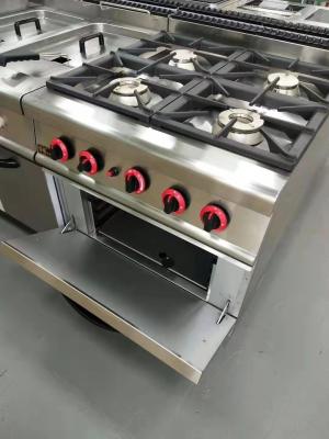 Cina GH-987A Gas Range con 4 bruciatori e forno a gas 20.8Kw Potente attrezzatura da cucina in vendita