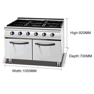中国 Adjustable Temperature Control Cooking Range Machine GL-ZH-RA-6A with Low Noise and LPG/NG Gas Valve 販売のため