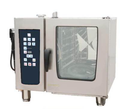 China Stainless Steel Combi Steam Oven Silver Kitchen Equipment for Roasting Steaming Temp 25-250C à venda