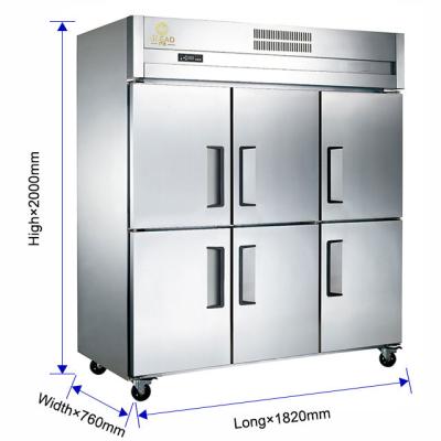 China Stainless Steel Commercial Refrigerator Freezer with Freezing Functionality for Storage - 220-240V 50Hz for sale