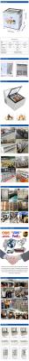 China 200W Smart Gelato Ice Cream Showcase with Reverse Cycle Defrost - 44KG Industrial Refrigeration Unit for sale