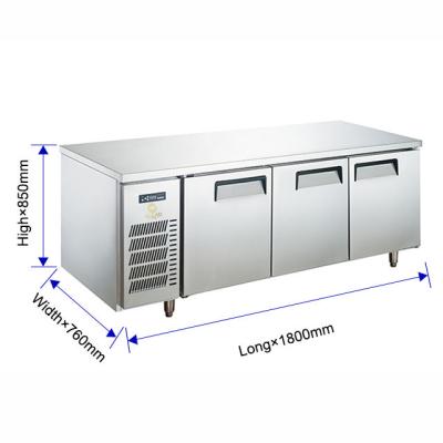 Китай Stainless Steel Electric Restaurant Worktable Refrigerator 0C to 5C Cooling Efficiency продается