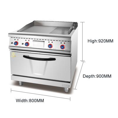 Cina GL RG LPG/NG Gas Valve Commercial Cooking Range Machine 17.8KW with Adjustable Temperature Control in vendita