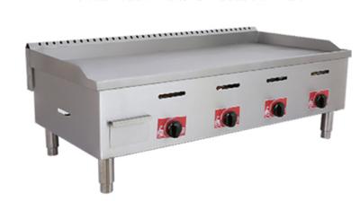 中国 Gas Restaurant Griddle Stainless Steel Silver Cooking Equipment With 0.C - 100.C Temperature Range 販売のため