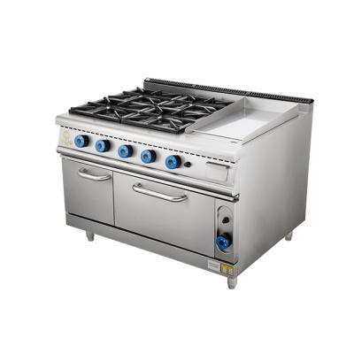 China 150KG Heavy Duty Gas Stove Grill Combo Set For Commercial Kitchens for sale
