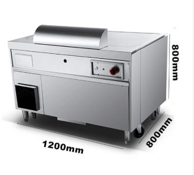 中国 Iron Silver Japanese style Gas Teppanyaki Machine for LPG Gas 販売のため
