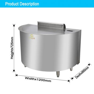 China Stainless Steel Japanese Teppanyaki Gas Arc Griddle for Hotels for sale