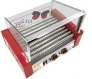 China 240V Efficiency Hot Dog Grill with Multi Size Rollers Independent Temperature Control for sale
