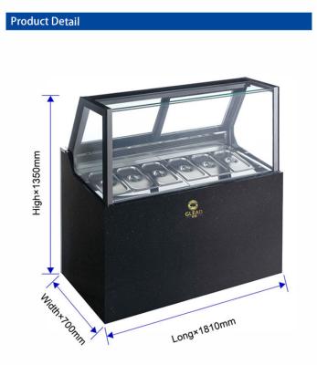 China Hotel Commercial Ice Cream Machine With Large 6*1/3*100 Net Capacity for sale