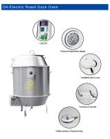 China Glead 12KW 380V Single Double Layer Electric Charcoal Gas Roast Duck Oven Machine for sale
