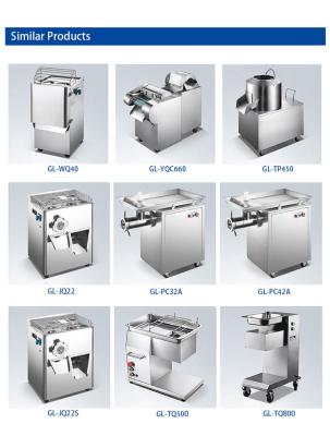 China Safe And Sanitary Stainless Steel Potato Slicer With 150min/r Rotating Speed for sale