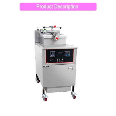 Cina 25L Electro Thermal Pressure Fried Chicken Machine 13.5 Kw Oil Filter Hotel Equipment in vendita