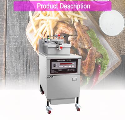 Cina 25L Electro Thermal Pressure Fried Chicken Machine 13.5 Kw Oil Filter Hotel Equipment in vendita