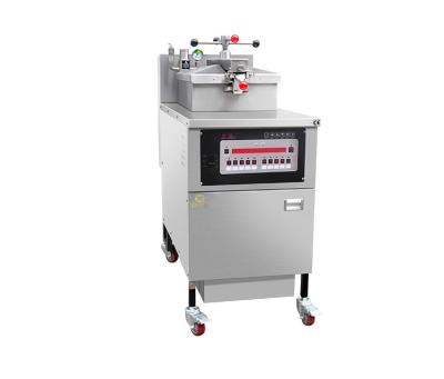 China Hotel Commercial Gas Pressure Fried Chicken Fryer 25L Oil Filter for sale