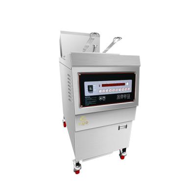 China Commercial Kitchen Gas Pressure Fryer With Oil Filtration System And 25L Capacity for sale