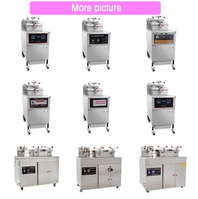 China Mechanical Panel Gas Chicken Fryer 0.48kg/h Gas Consumption 160 KKg Fried Chicken Machine for sale