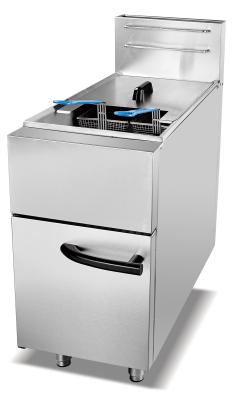 China Wholesale  40L Automatic Commercial Deep Fryer Double Tank Frying Machine Gas Deep Fryer for sale