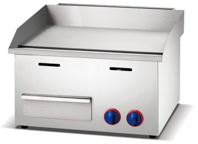 China Commercial Stainless Steel Flat Plate Gas Griddle 550x485x380mm 10.7KW with Uniform Heating for sale