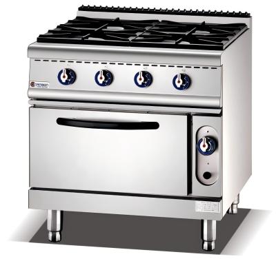 China Freestanding Gas Stove with 25.8KW Power and Stainless Steel Body for Uniform Heating for sale