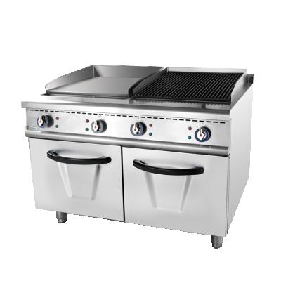 China Commercial Griddle Stainless Steel Flat Top with 12KW Power for Uniform Heating for sale