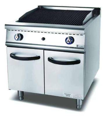 China Hot Sale High Quality Commercial Luxury Furnace Gas Lava Rock Grill with Cabinet for sale