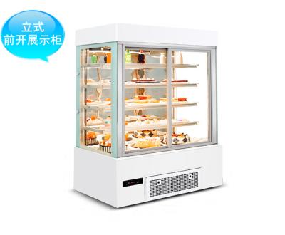 China Multi Layer Vertical Front Open Air Cooled Cake Display Cabinet for sale