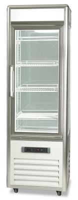 China ClassicCool Air Cooling Vertical Upright Display Cooler | Single Glass Door Drinks Fridge with LED Light for sale