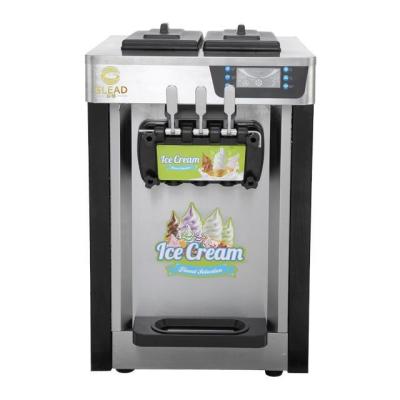 China Commercial Ice Cream Machine Stainless Steel Desktop Three Head Painting Making Softy Machine of Ice Cream Shop for sale