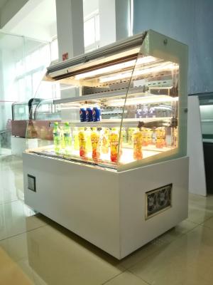 Cina Frigoriferi di vetro orizzontali curvi del dessert del contenitore per esposizione del dolce per il supermercato in vendita