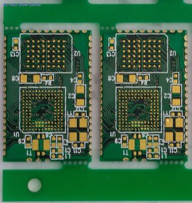China Oro impreso de múltiples capas de encargo de la inmersión de la máscara de la soldadura de ENIG de la placa de circuito de Isola FR4 4-Layer en venta