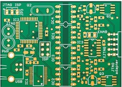 中国 カスタマイズされた PCB は ENIG の多層のプリント基板が付いている FR4 緑のはんだのマスクに乗ります 販売のため