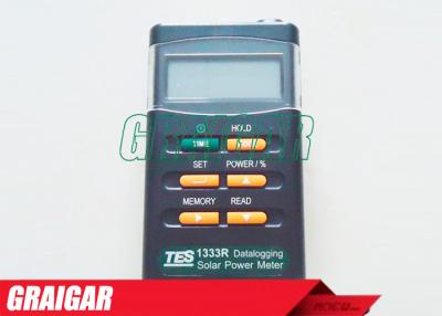 中国 Datalogging デジタルの太陽エネルギーのメートルのテスター TES-1333R （RS-232 インターフェイス） 販売のため