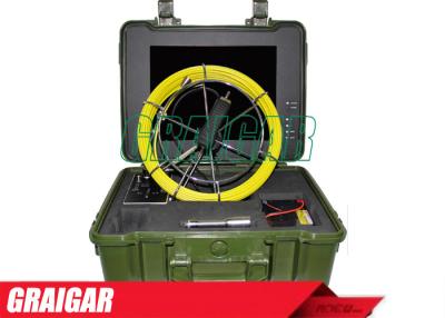 China Sistemas da câmera da inspeção da tubulação de dreno da tevê com a câmera subaquática da inspeção da drenagem do monitor de 15 polegadas à venda