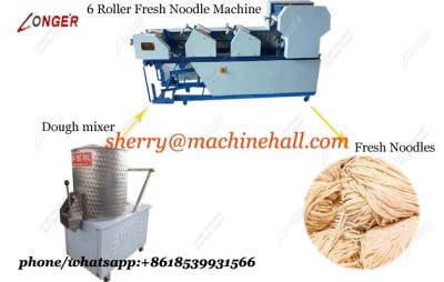 China Commercial Stainless Steel 6 Roller Fresh Noodle Making Machine for sale