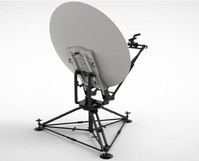 China 1.8m VSAT Antenna Carbon Fiber Manual Offset Flyaway Antenna 98KG Tripod type for sale