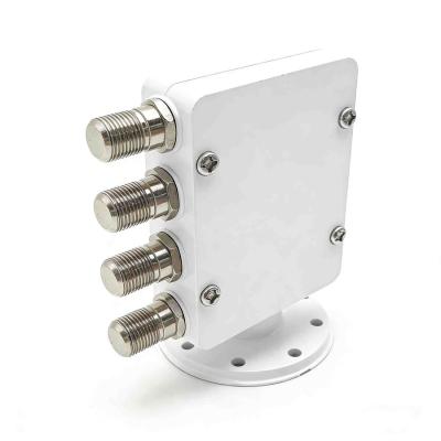 China Universal Quattro LNB for VSAT - Ku Band 4 Output High Gain Low Noise Satellite LNBF for sale