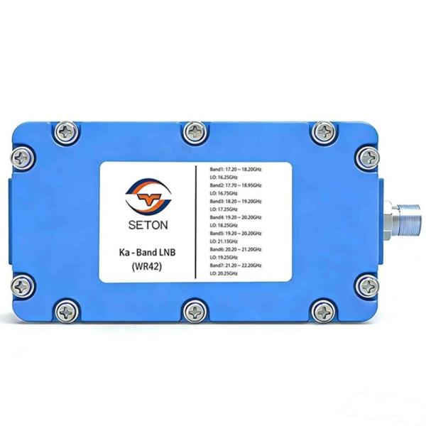 Quality VSAT LNB WR42 with 17.6-26.7GHz Frequency Range, 5G Interference Rejection and 1.6dB Low Noise Figure for KA Band Systems for sale