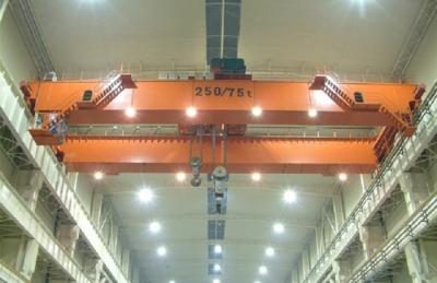China Double Beam Travelling Overhead Crane EOT Crane With Hydraulic Brake High Safety for sale
